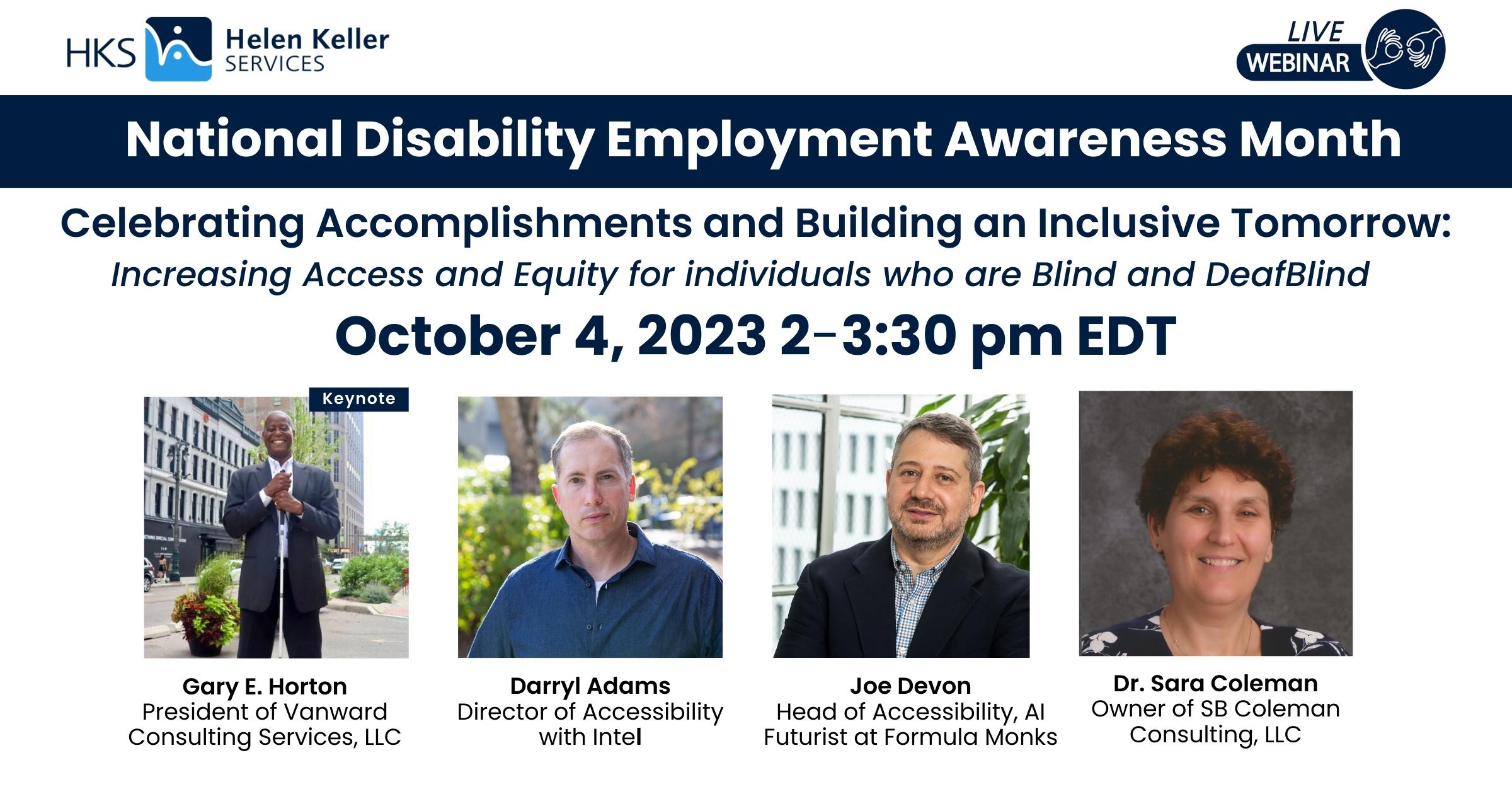 National Disability Employment Awareness Month (NDEAM) Events – Helen Keller Services